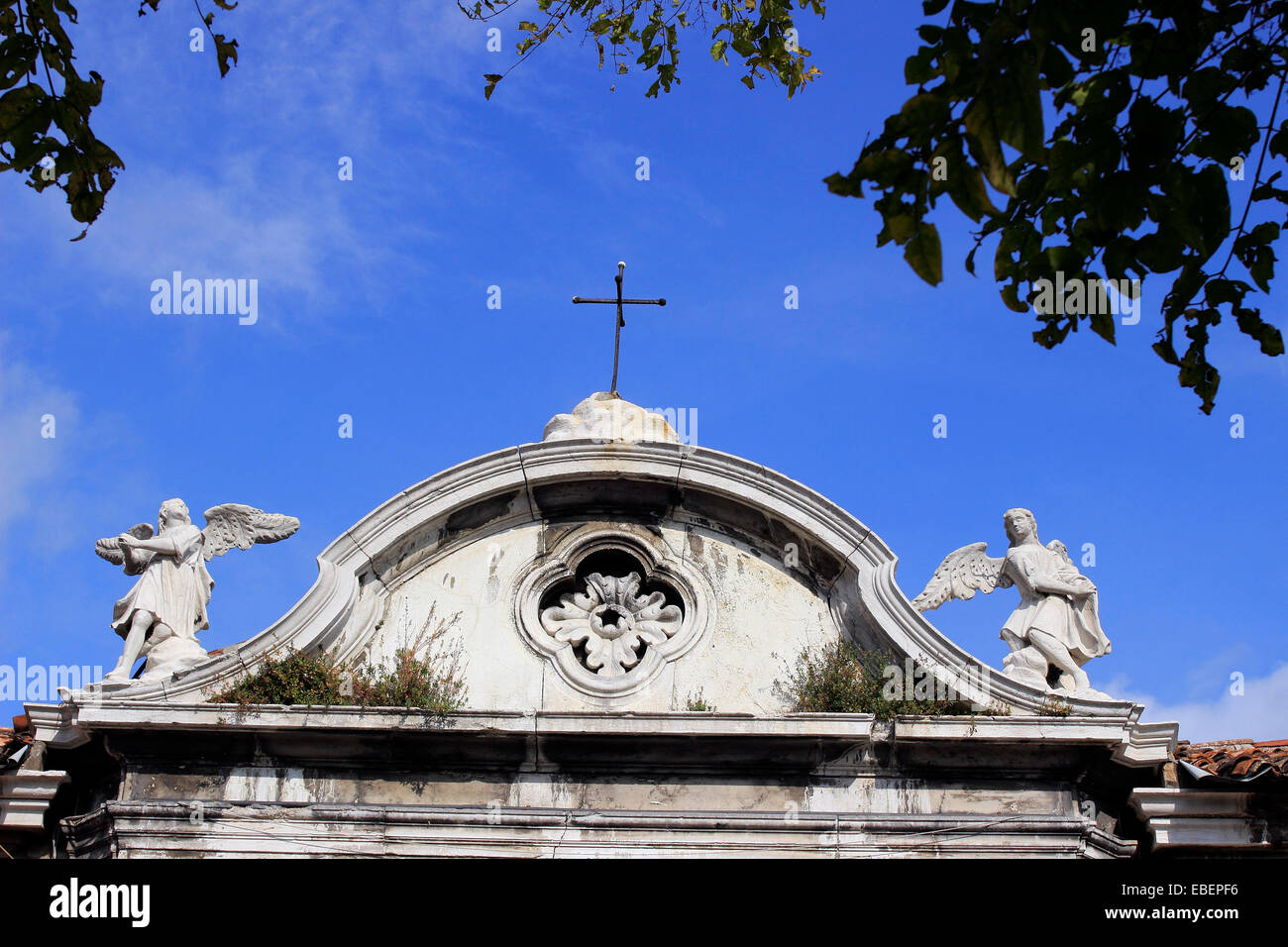 Venice Italy Murano religious statues on an ancient church Stock Photo ...