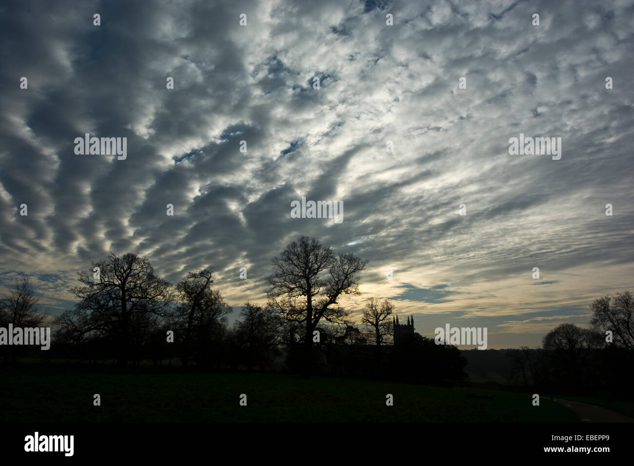 Suffolk countryside dusk Stock Photo - Alamy