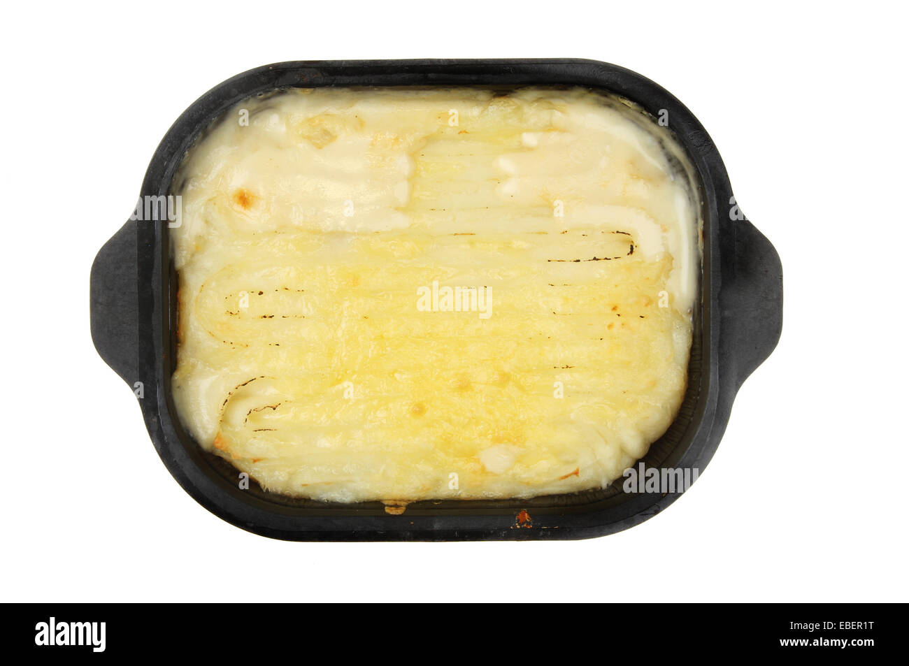 Cooked ready meal in a carton isolated against white Stock Photo - Alamy