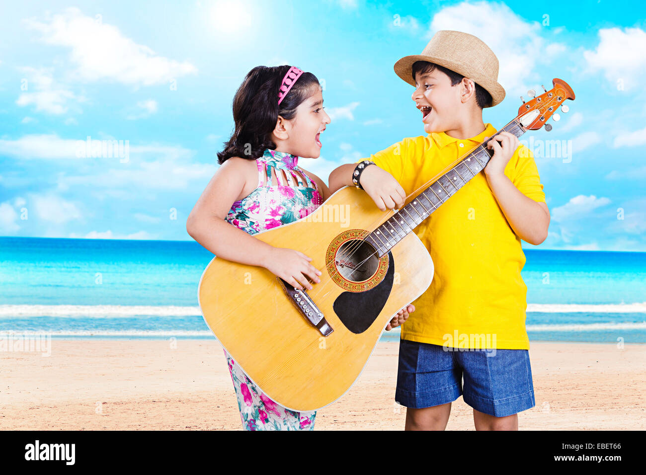 Female singing beach hi-res stock photography and images - Alamy