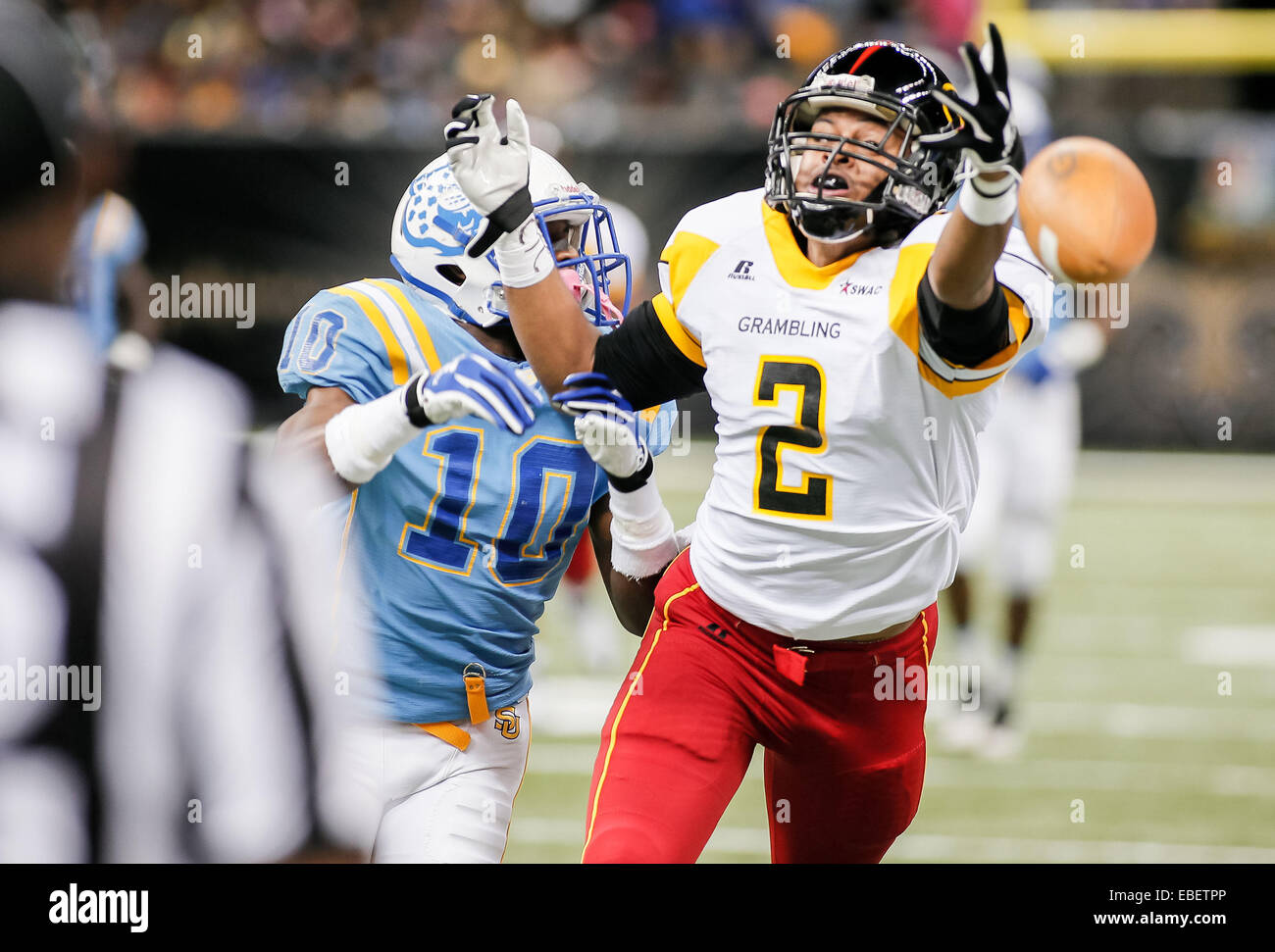 Grambling State Tigers wide receiver Verlon Hunter (2) missing a pass ...