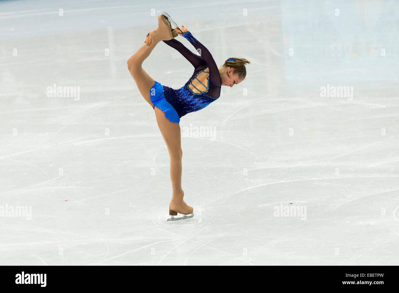 Yulia Lipnitskaya (RUS) competing in the Women's Figure Skating Short ...