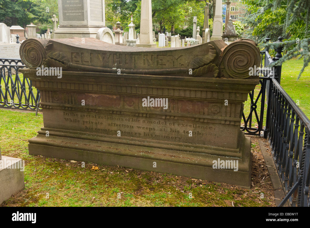 grove street cemetery New Haven CT Stock Photo - Alamy