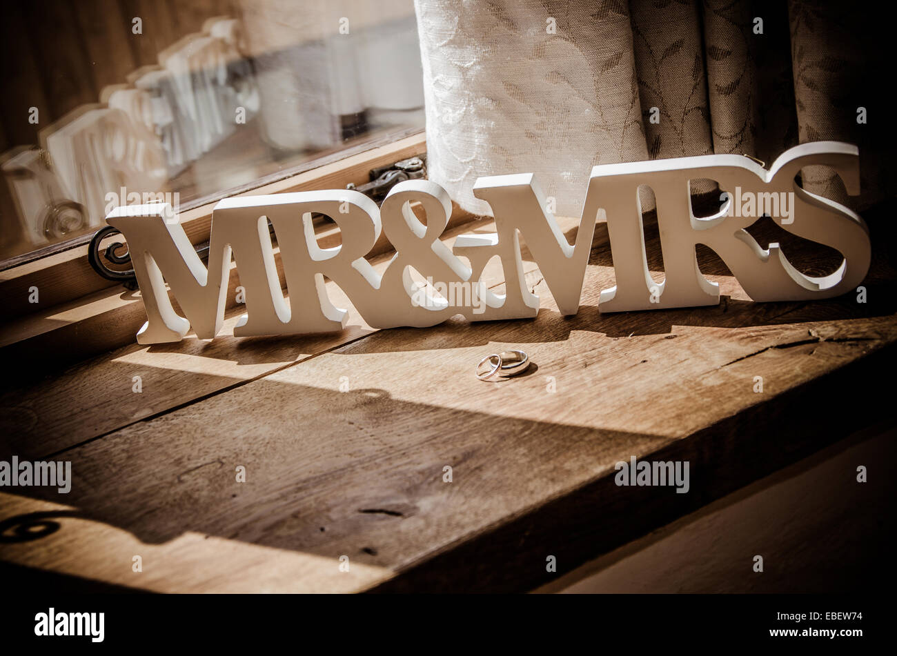 MR & MRS SIGN Stock Photo - Alamy