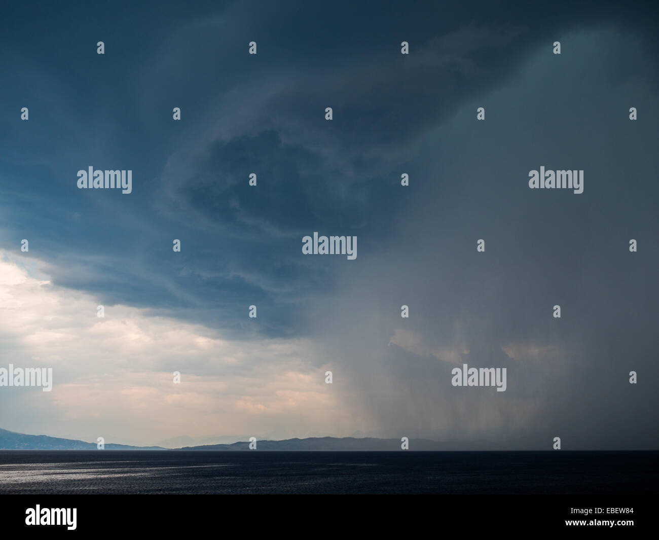 Rain storm sea dark clouds hi-res stock photography and images - Alamy