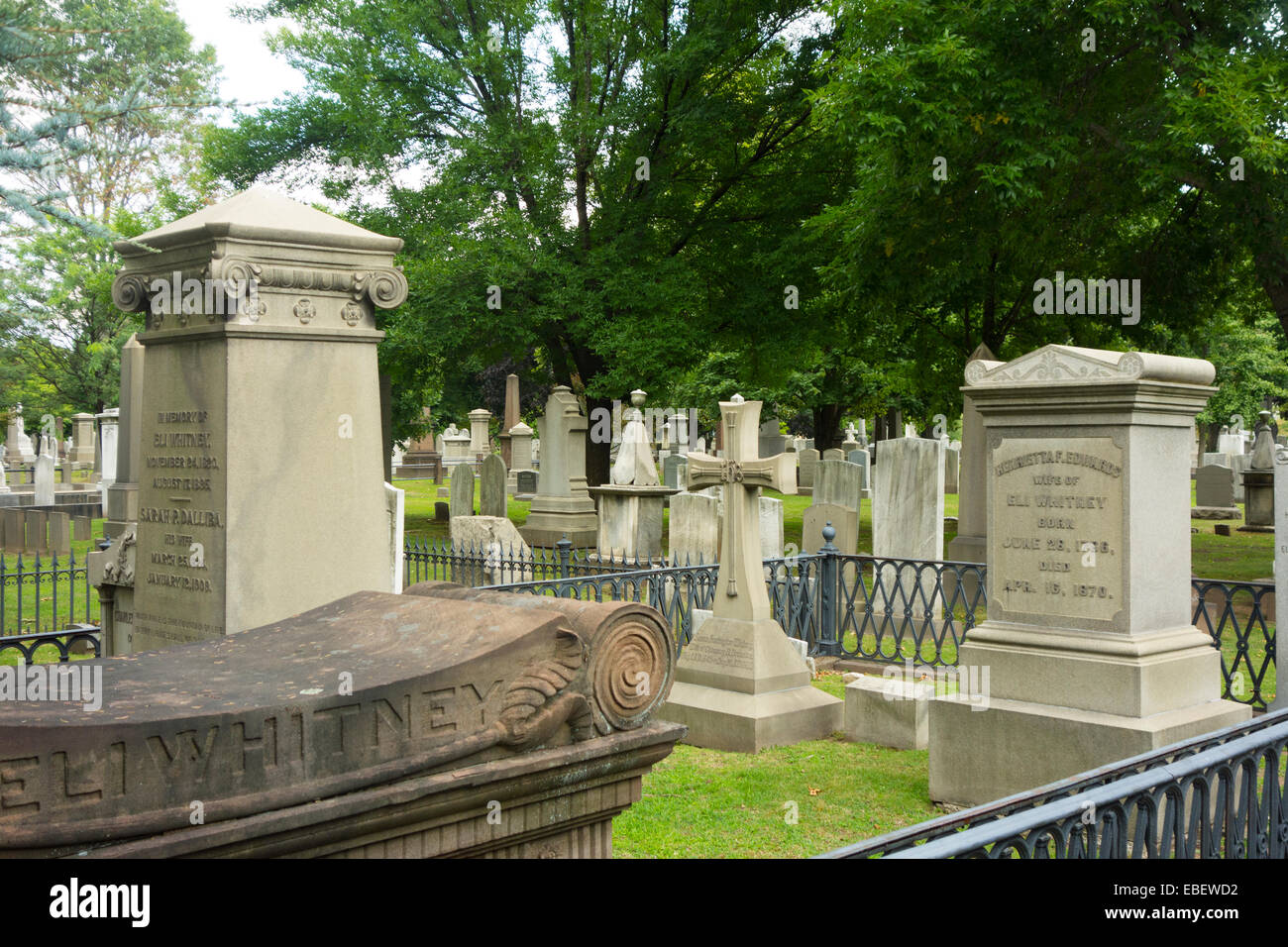 grove street cemetery New Haven CT Stock Photo - Alamy