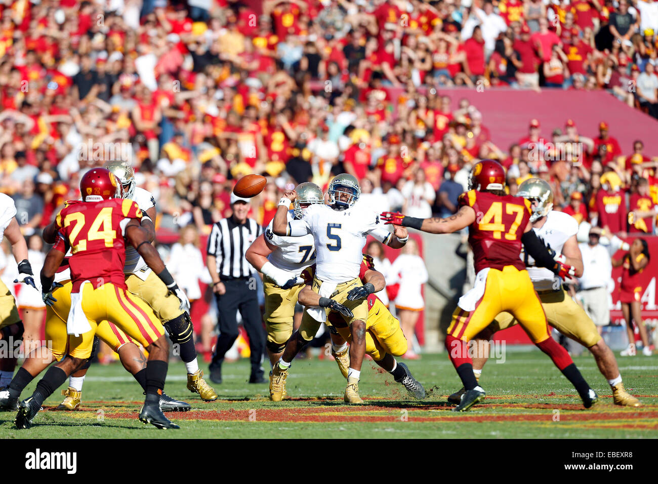 November 29, 2014 Notre Dame Fighting Irish quarterback Everett Golson ...