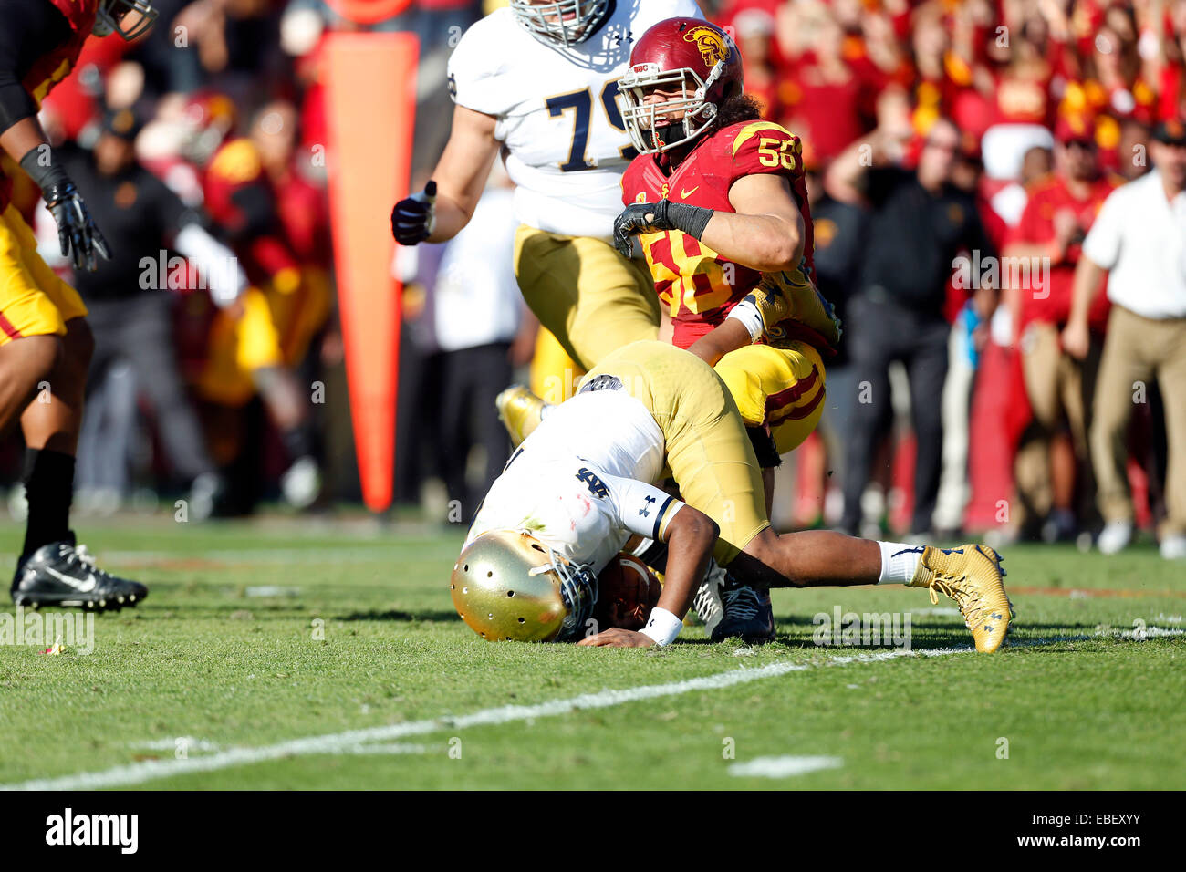 November 29, 2014 Notre Dame Fighting Irish quarterback Everett Golson ...