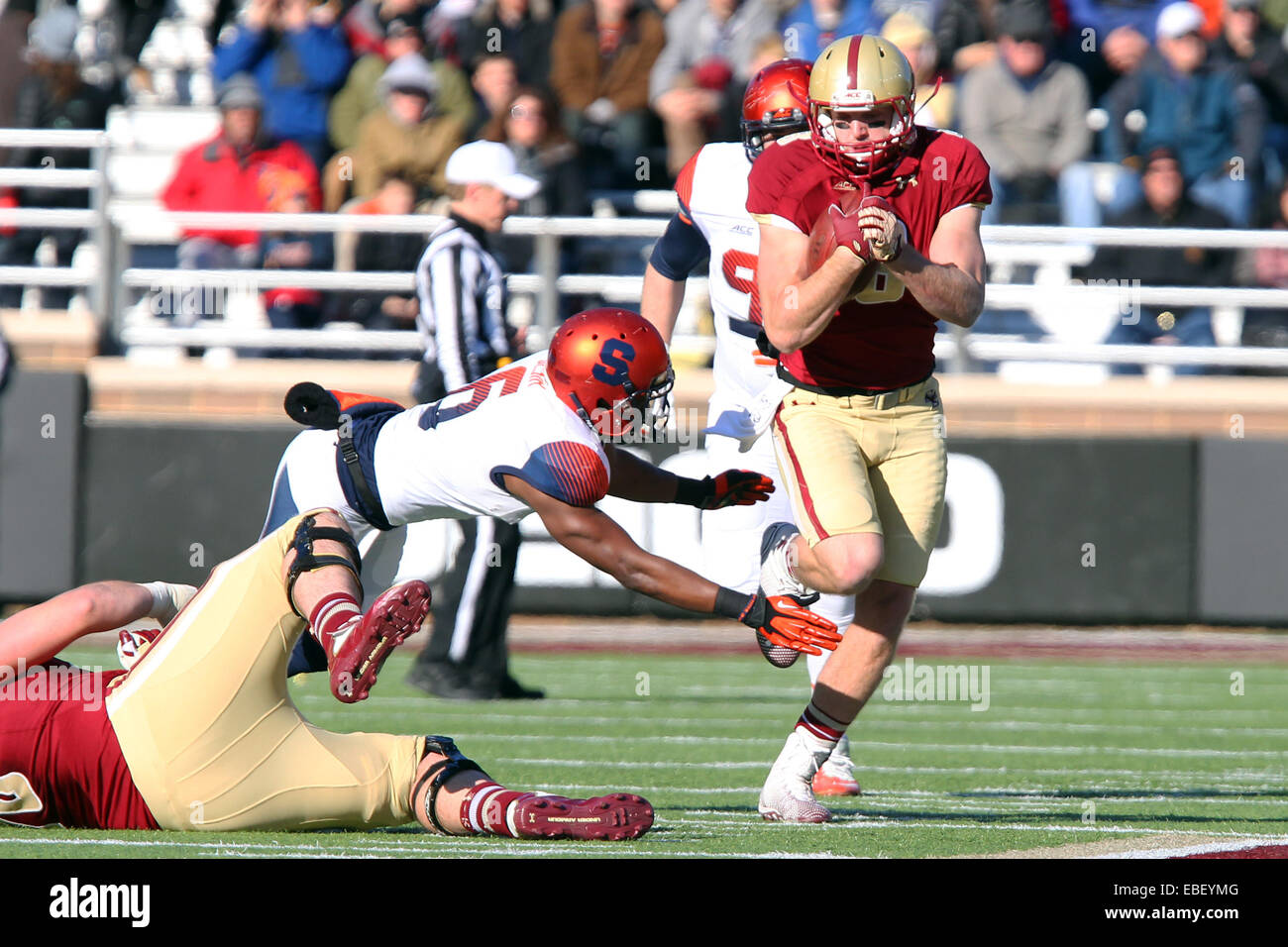 November 29, 2014: Boston College Eagles wide receiver Josh Bordner (8 ...