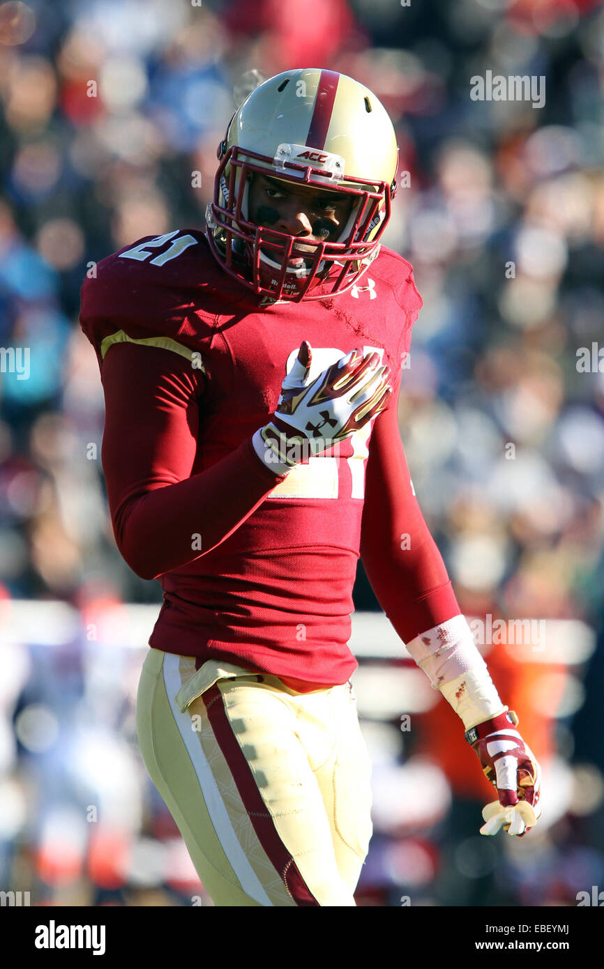 November 29, 2014: Boston College Eagles defensive back Manuel Asprilla ...