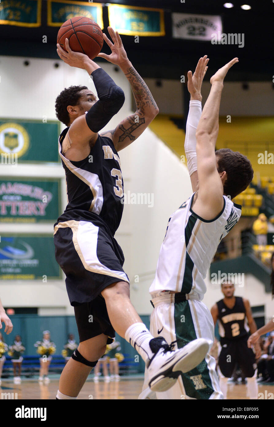 Williamsburg, VA, USA. 29th Nov, 2014. 20141129 - Wofford forward Lee ...