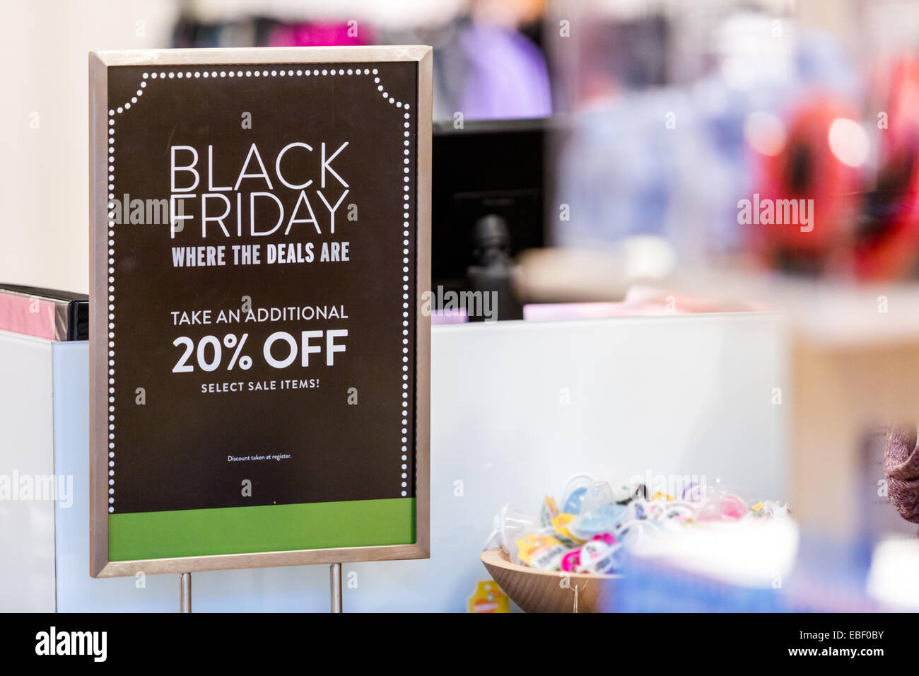 Typical North American mall on Black Friday shopping Stock Photo - Alamy
