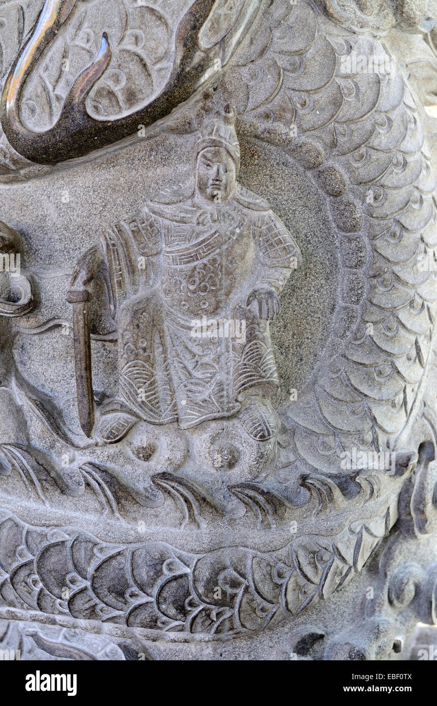 the deity Chinese angel who protect the temple entrance Stock Photo - Alamy