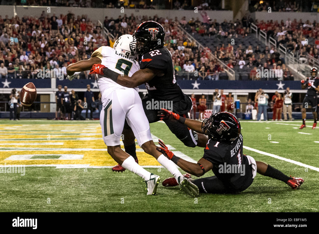 November 29, 2104: Texas Tech Red Raiders safety Derrick Dixon (22 ...