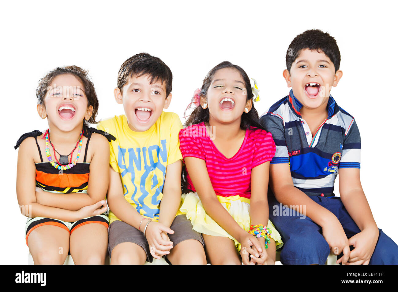 indian Children sitting home fun Stock Photo - Alamy