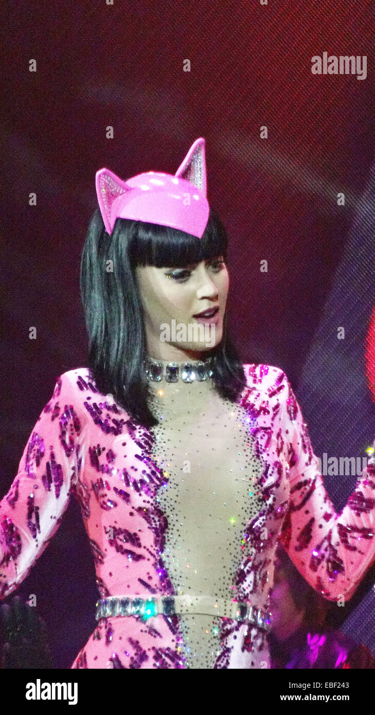 Katy Perry performing live on stage on her 'Prismatic World Tour' at ...