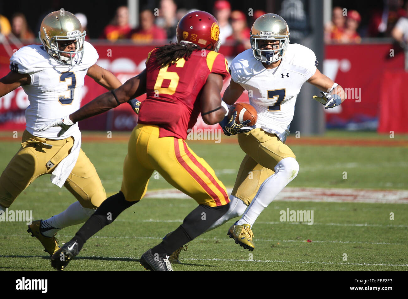 Los Angeles, CA, I.E. USA. 29th Nov, 2014. November 29, 2014: Notre ...