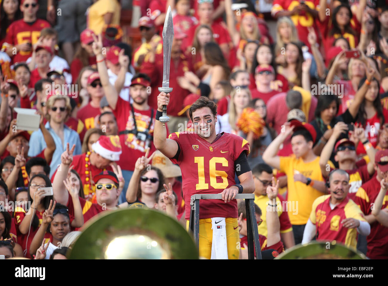 Los Angeles, CA, I.E. USA. 29th Nov, 2014. November 29, 2014: Notre ...