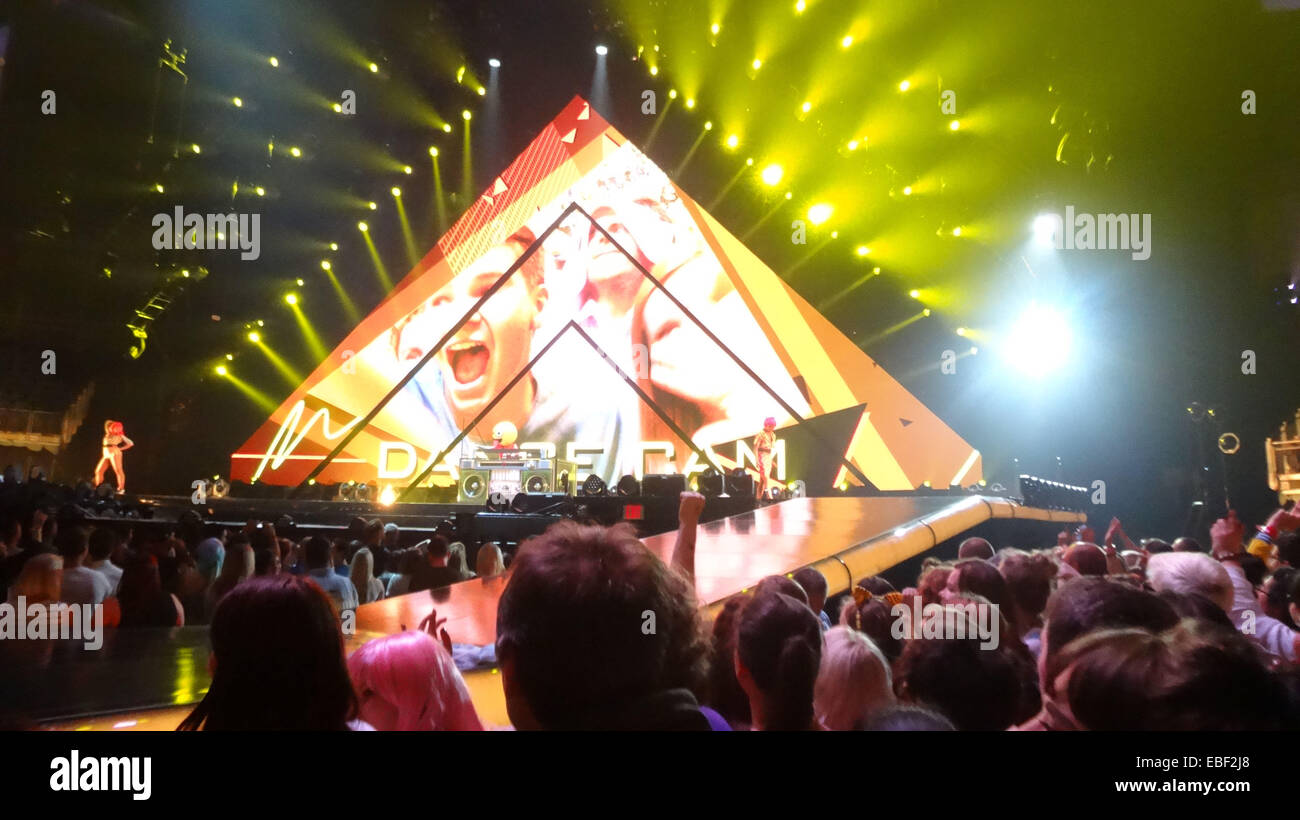 Katy Perry performing live on stage on her 'Prismatic World Tour' at ...
