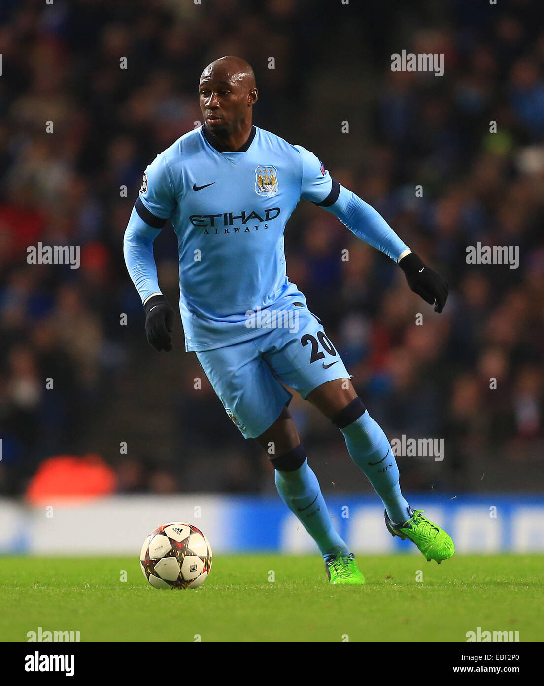 Manchester, UK. 25th Nov, 2014. Eliaquim Mangala of Manchester City ...