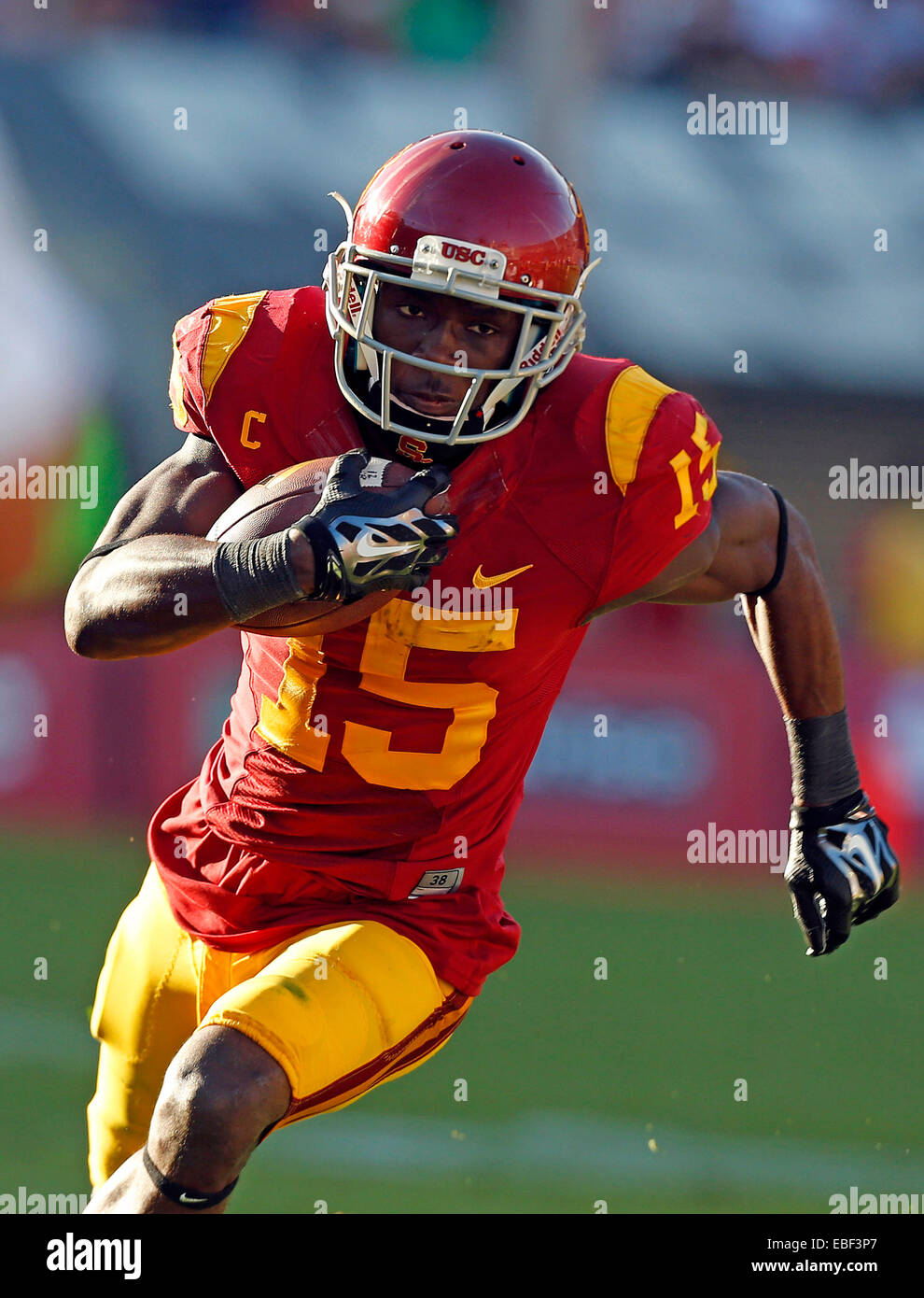 November 29, 2014 USC Trojans wide receiver Nelson Agholor #15 carries ...