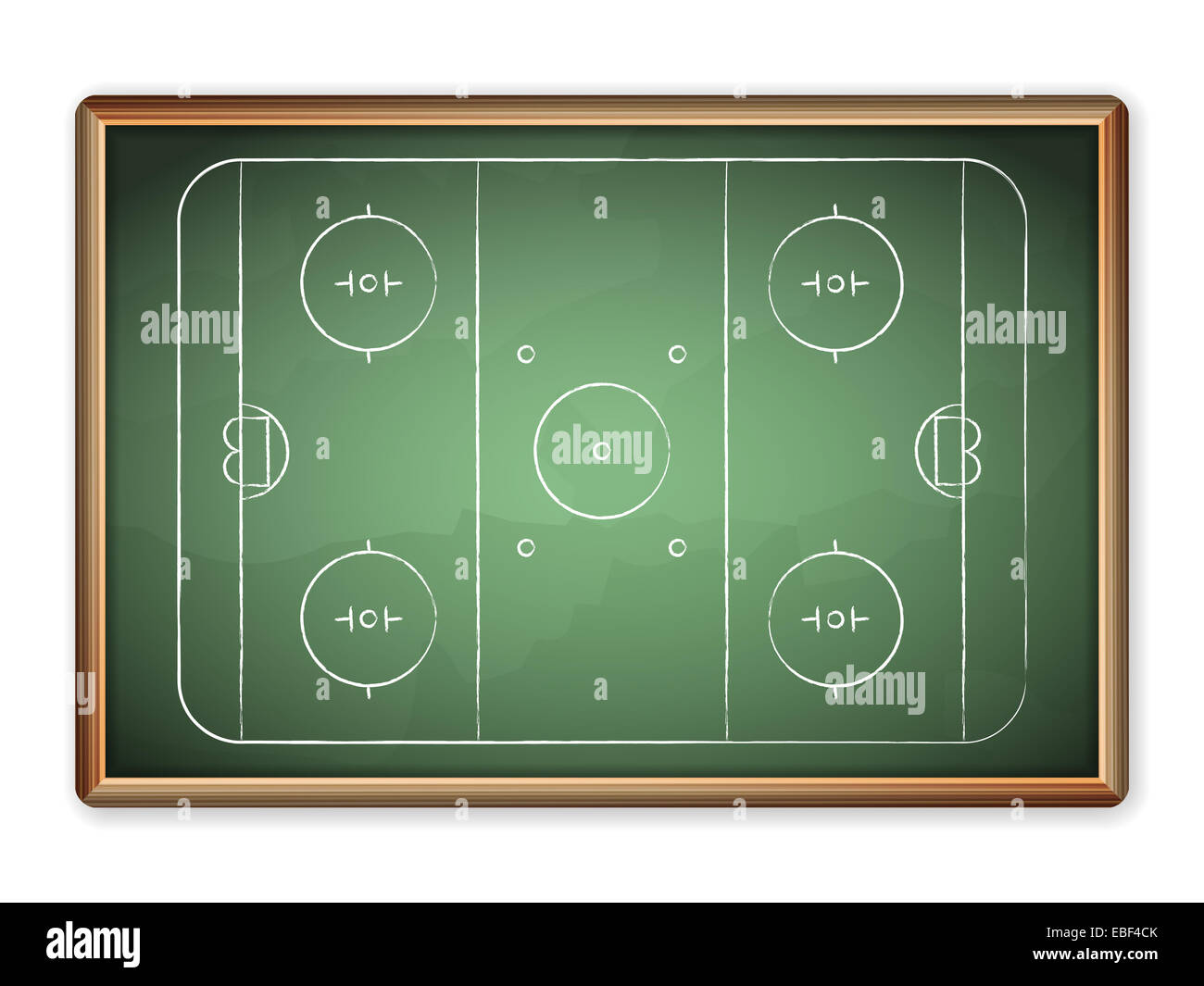 Sport field plan on blackboard Stock Photo - Alamy