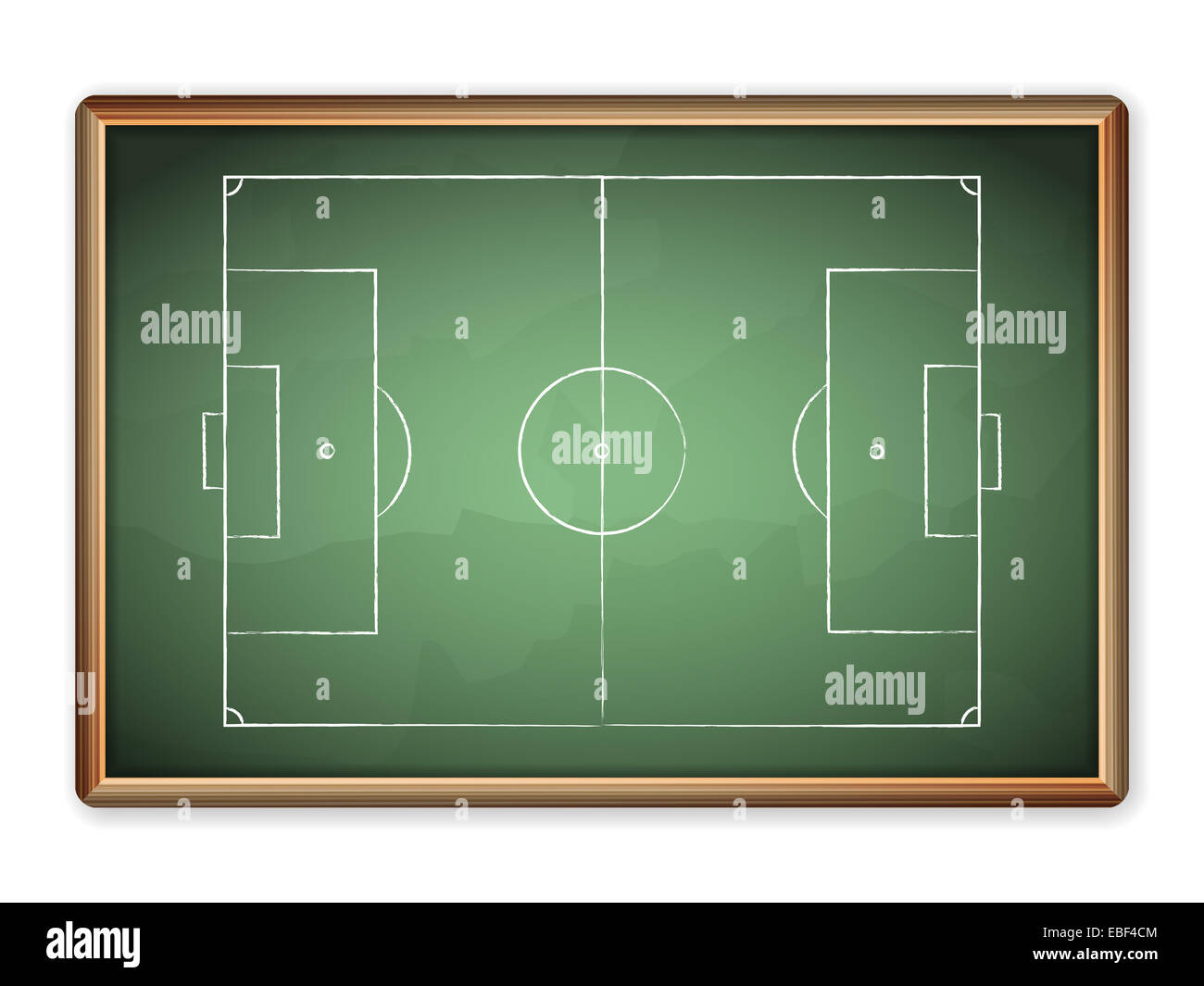 Sport field plan on blackboard Stock Photo - Alamy