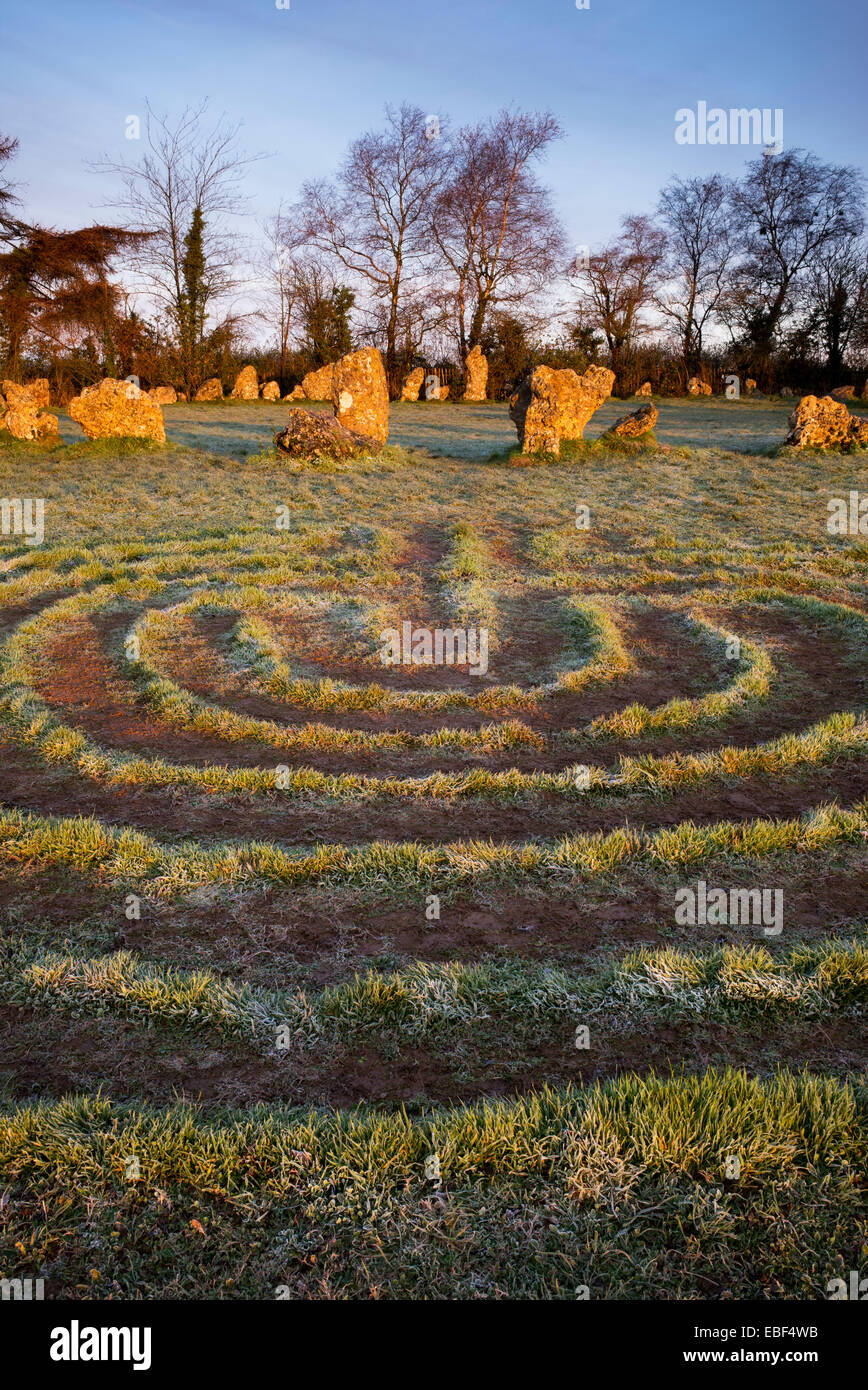 Neolithic stone labyrinth hi-res stock photography and images - Alamy