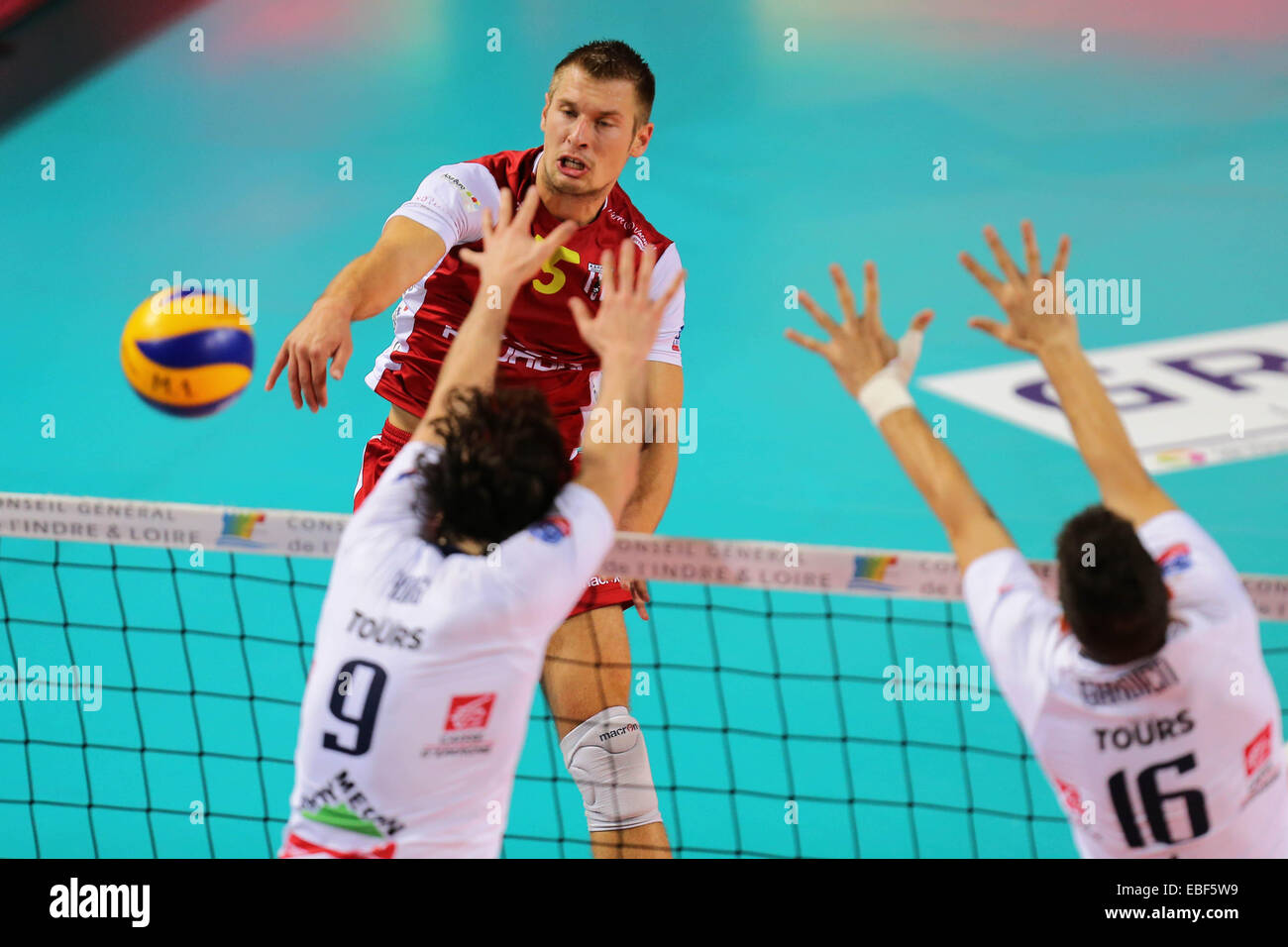 Dusan PETKOVIC - 28.11.2014 - Tours/Cannes - 8eme journee de Ligue A Photo : Vincent Michel/Icon ...