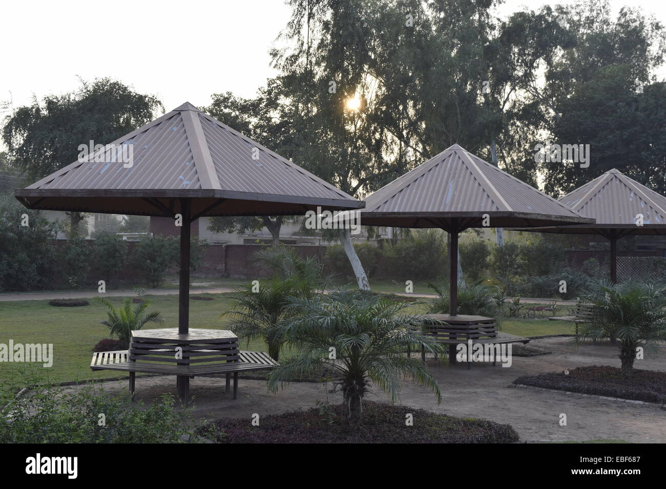 Trees and huts hi-res stock photography and images - Alamy