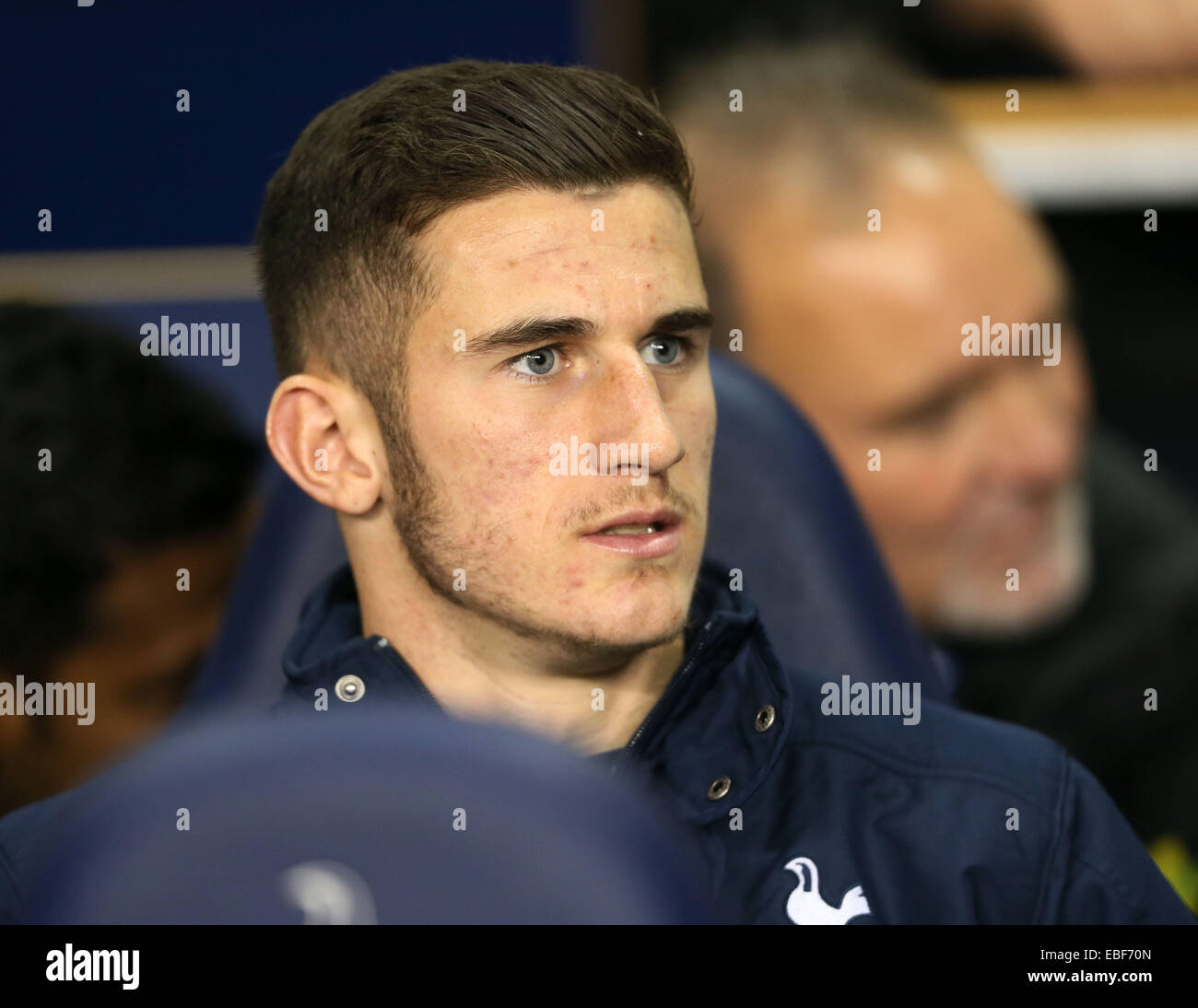 London, UK. 27th Nov, 2014. Tottenham's Dominic Ball looks on from the ...