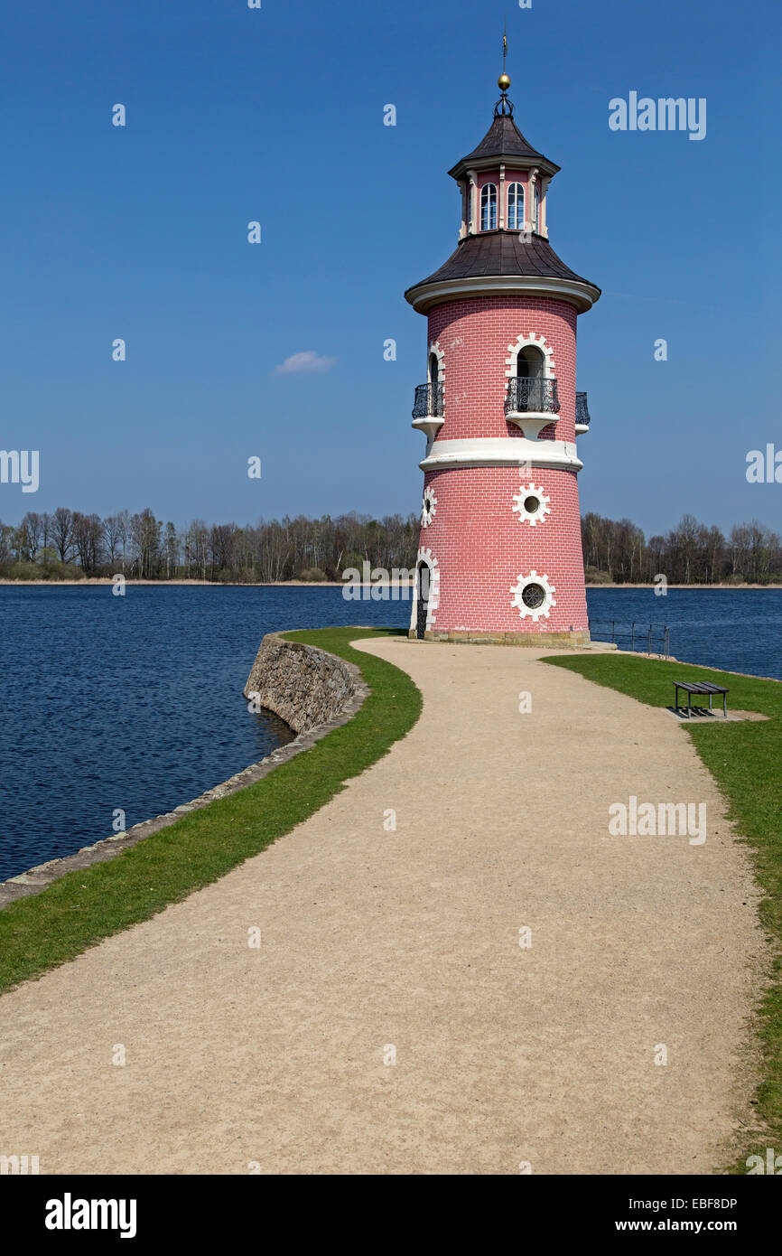 Lighthouse from castle Moritzburg, Dresden, Saxon, Germany, Europe ...