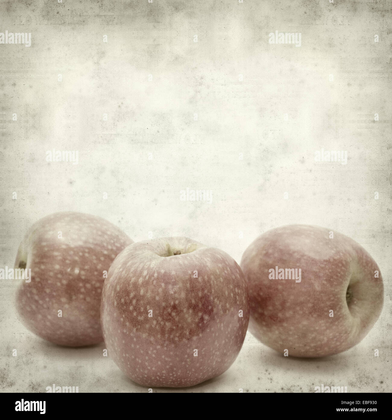 textured old paper background with pink apples Stock Photo - Alamy