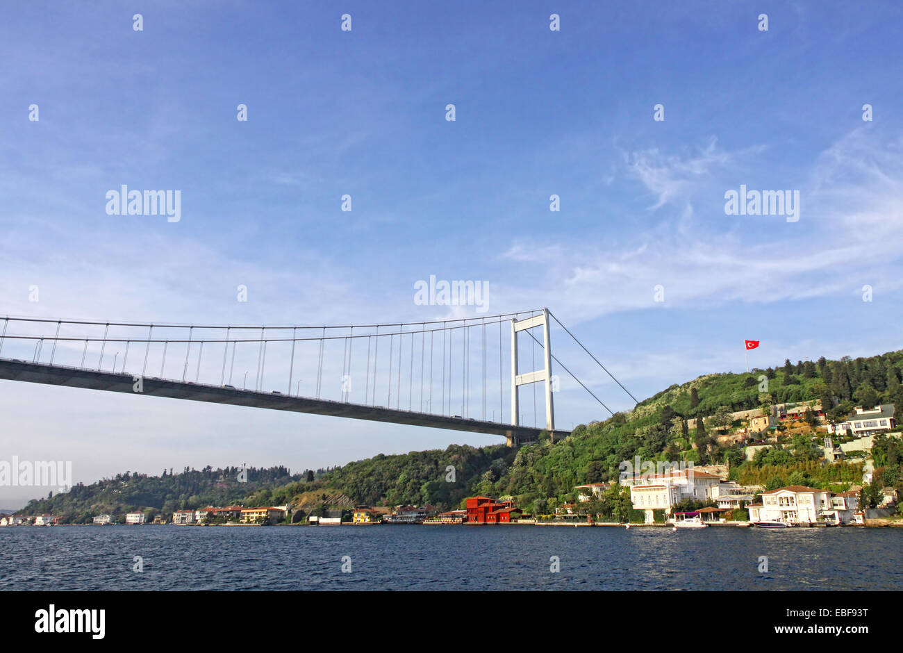 Fatih Sultan Mehmet Bridge (also called the Second Bosphorus Bridge ...