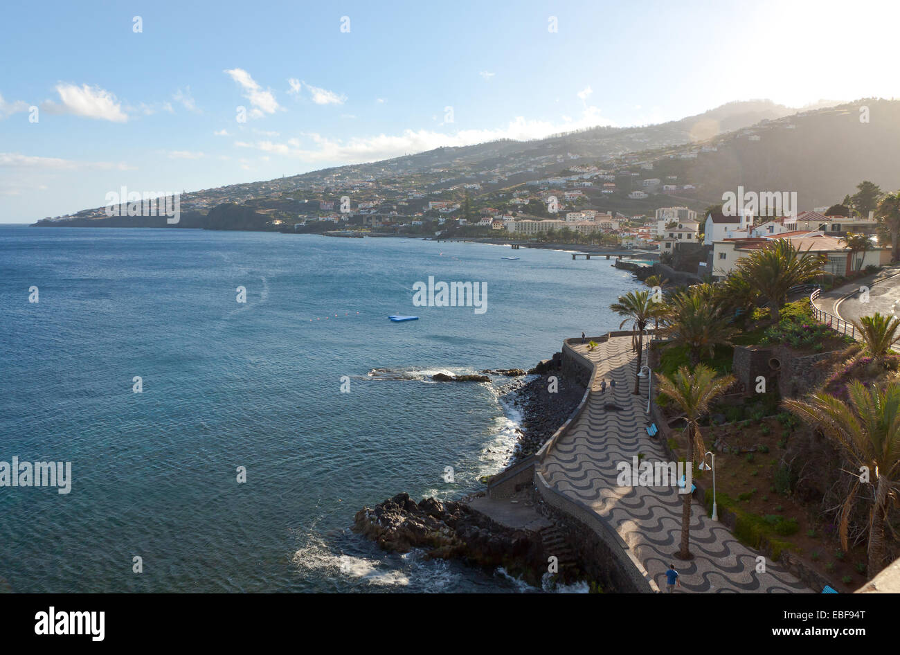 Beach in Santa Cruz city on Madeira island, Portugal Stock Photo - Alamy