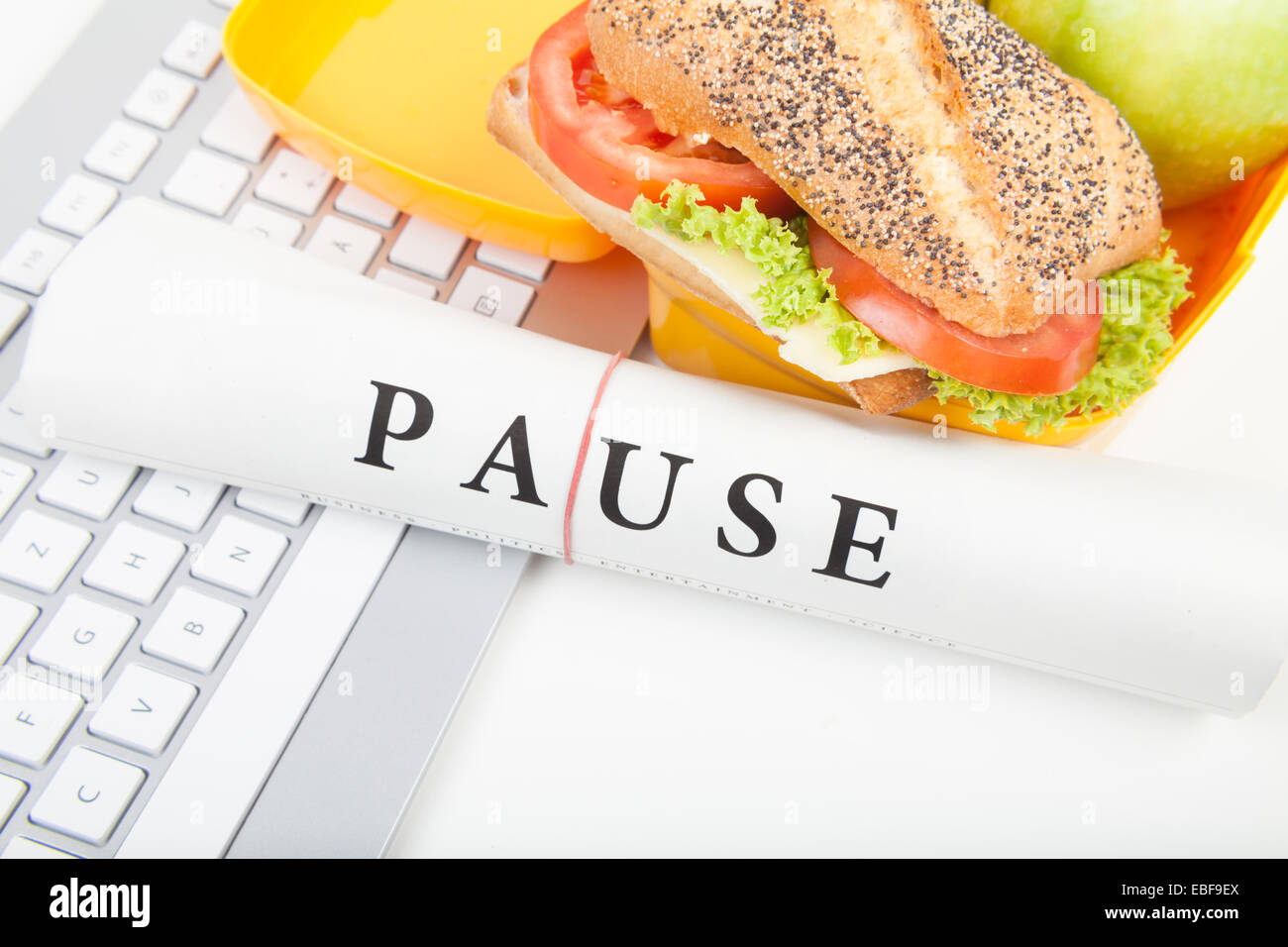 Lunch text written on hi-res stock photography and images - Alamy