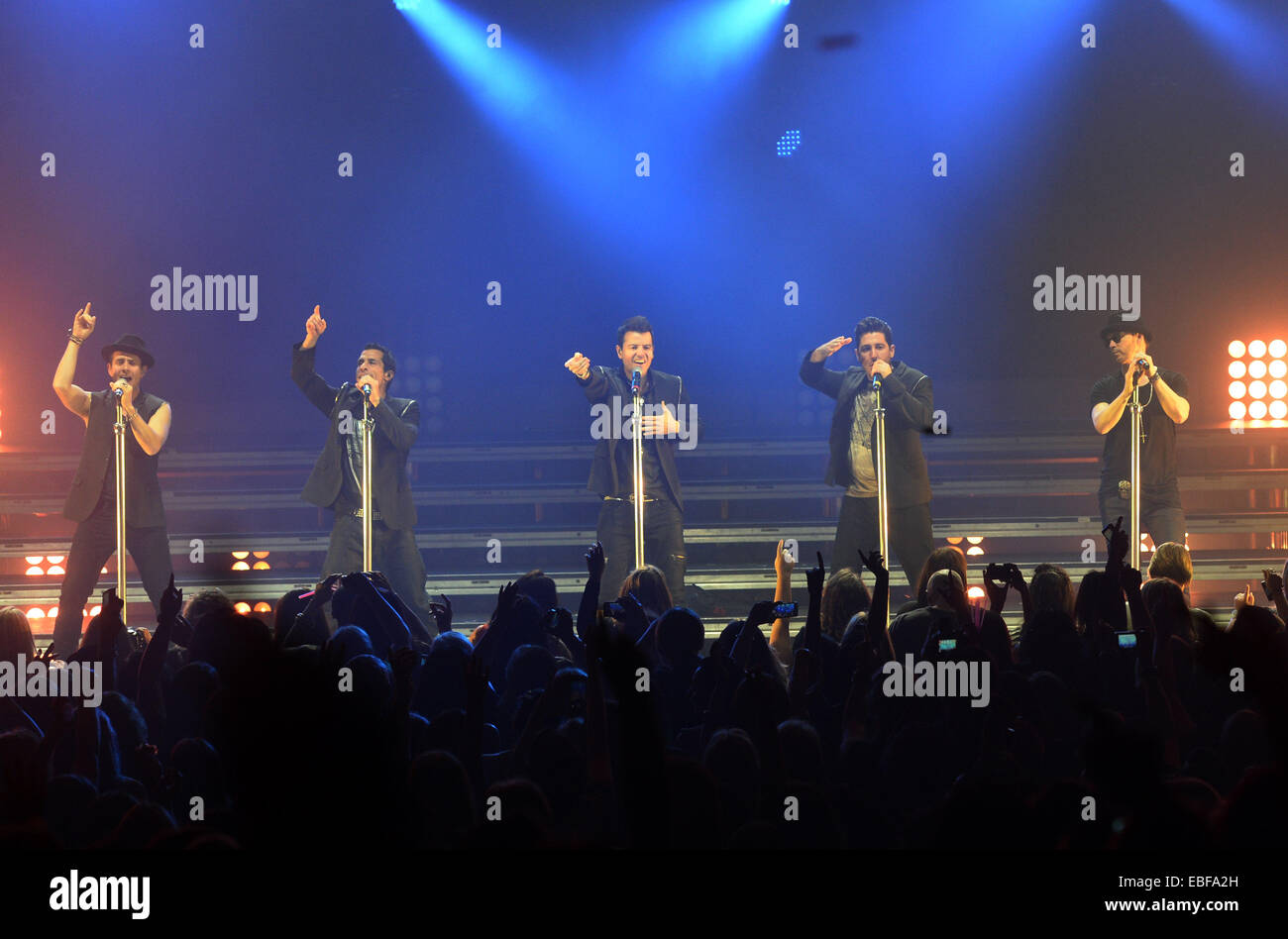 New Kids On The Block (NKOTB) performing live in concert at O2 Arena ...