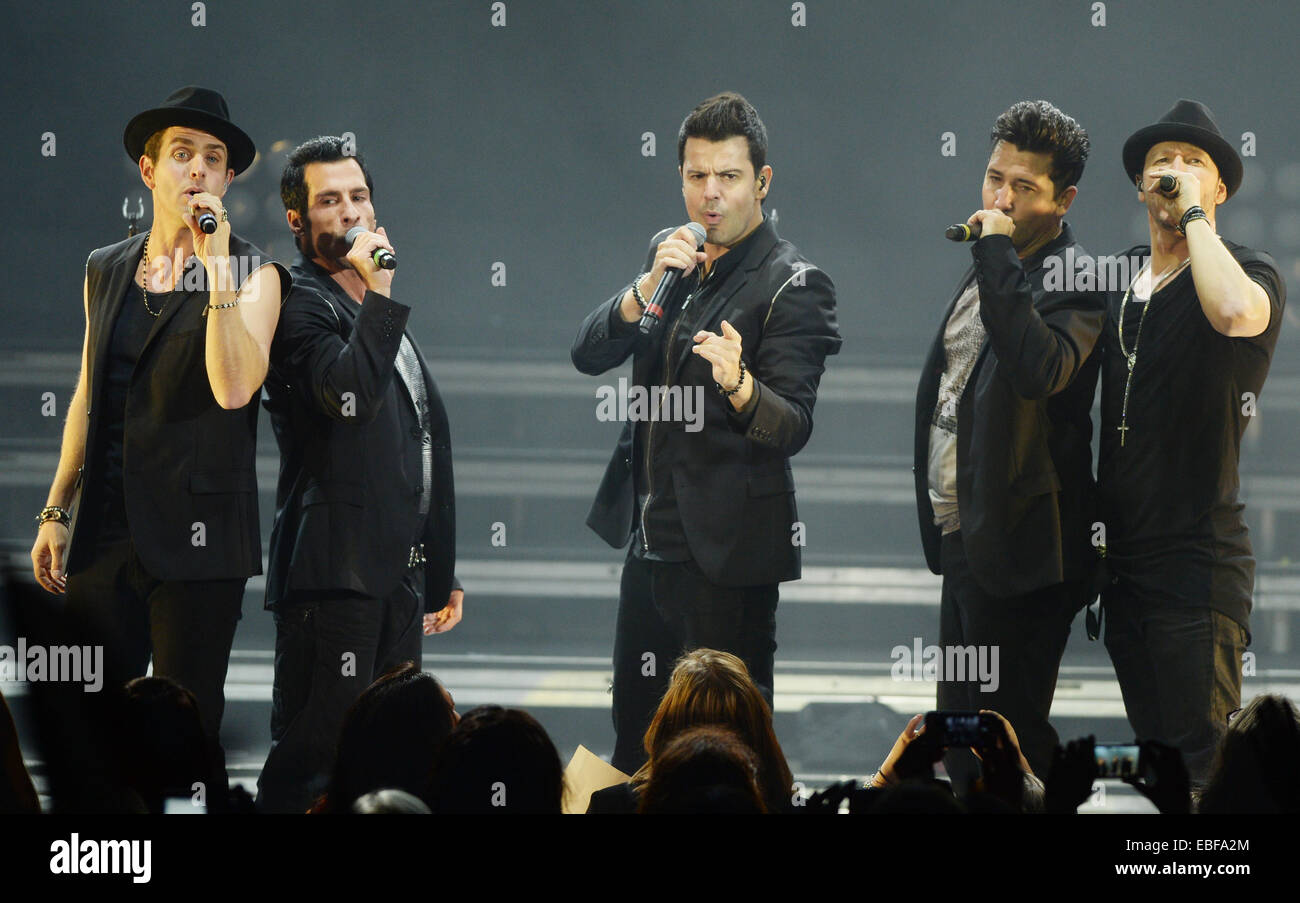 New Kids On The Block (NKOTB) performing live in concert at O2 Arena ...
