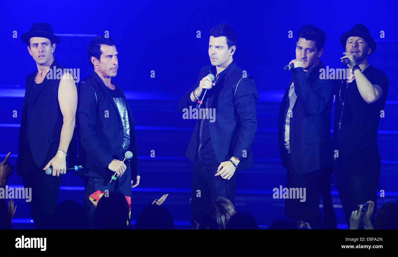 New Kids On The Block (NKOTB) performing live in concert at O2 Arena ...