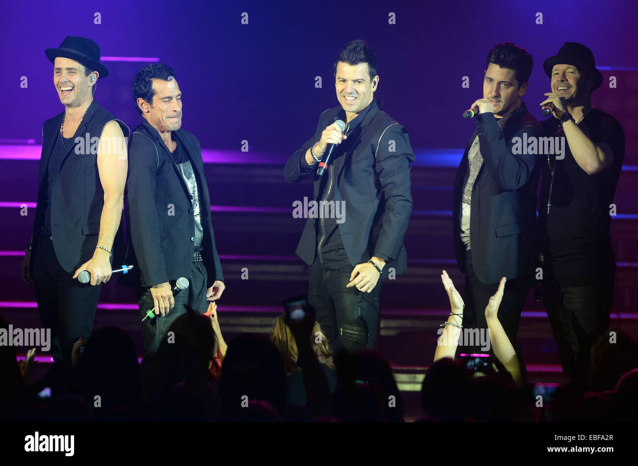 New Kids On The Block (NKOTB) performing live in concert at O2 Arena ...