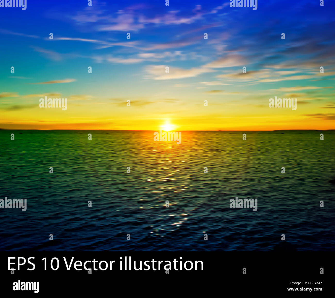 abstract nature clouds background with yellow blue sunset Stock Photo ...