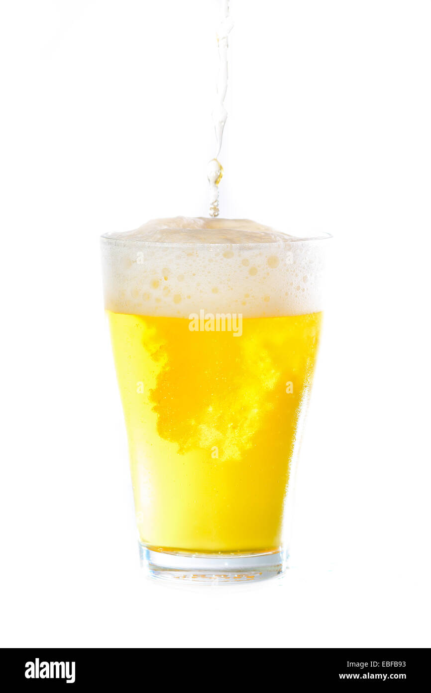 Pouring cold light beer on hi-res stock photography and images - Alamy