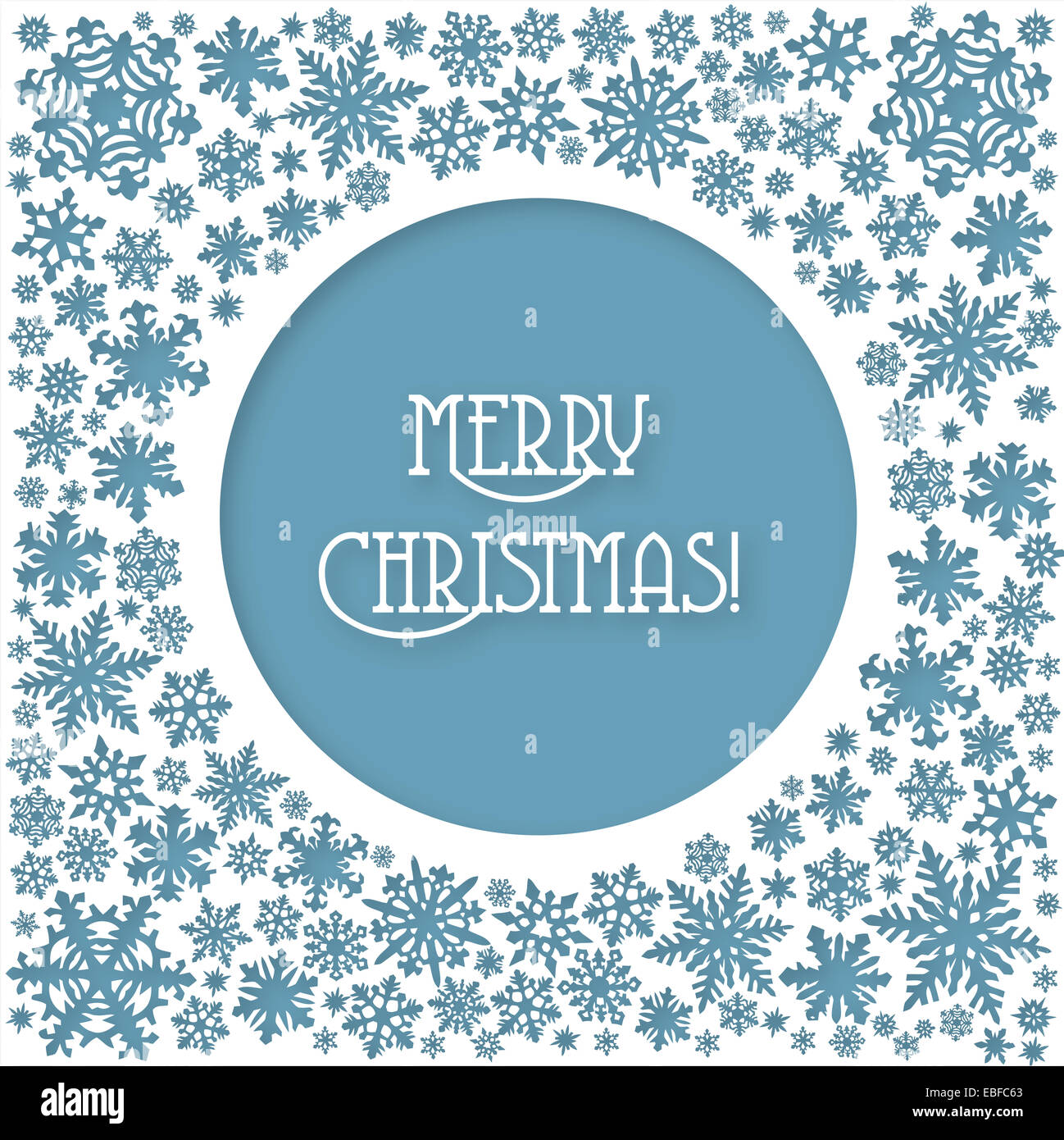 Christmas card snowflakes blank hi-res stock photography and images - Alamy