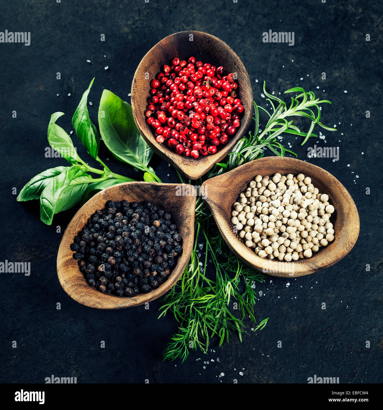 Herbs and spices selection, close up Stock Photo - Alamy