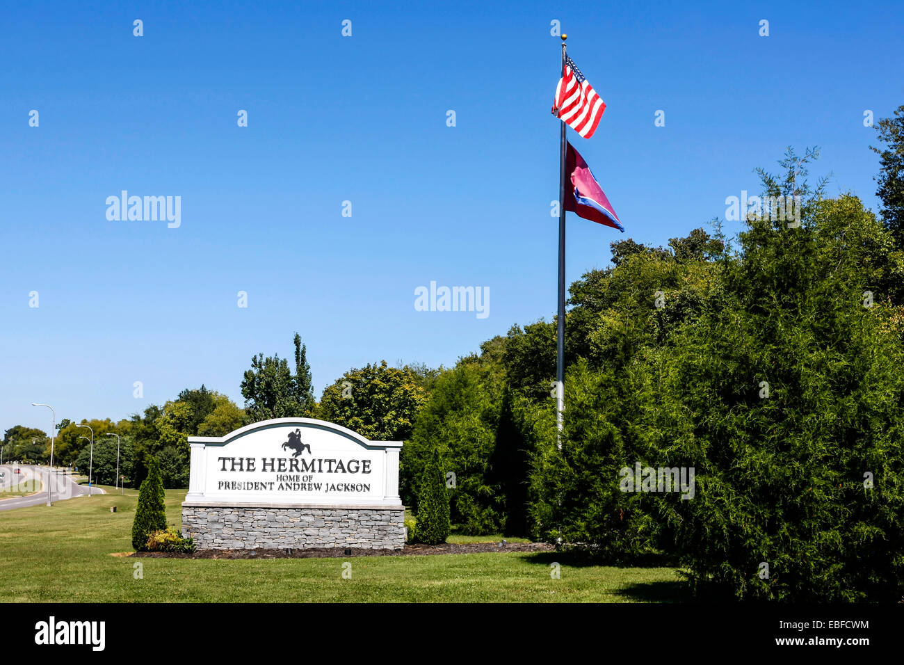 Entrance sign to the Hermitage - Home and Plantation of President ...