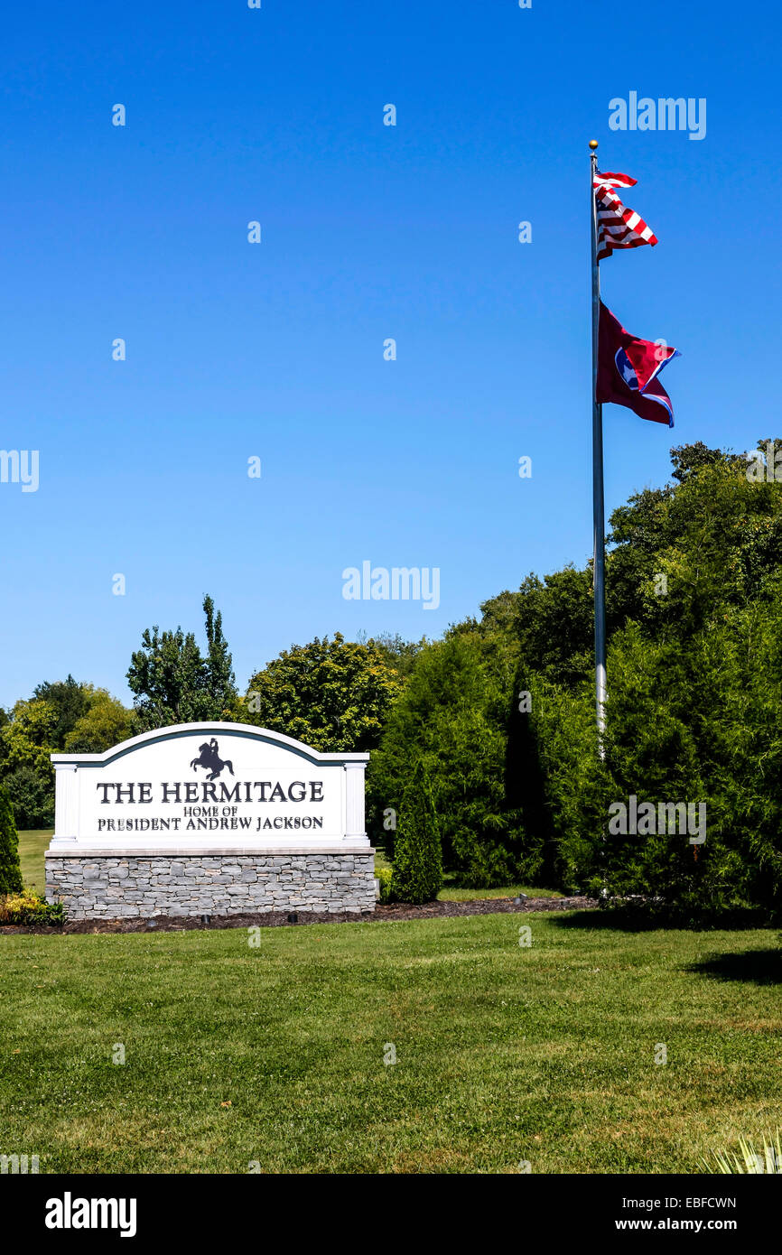 Entrance sign to the Hermitage - Home and Plantation of President ...