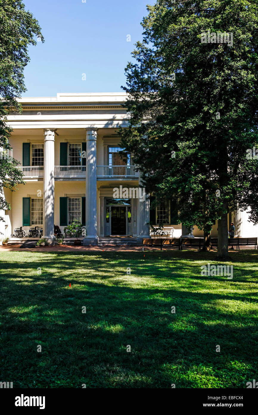 View of the Hermitage Mansion. Home of President Andrew Jackson in ...