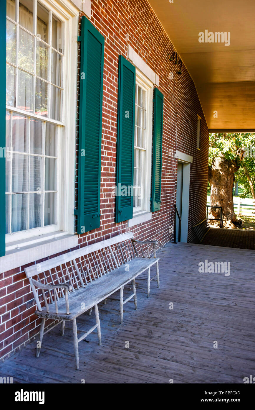 The back porch of the Hermitage Mansion. Home of President Andrew ...