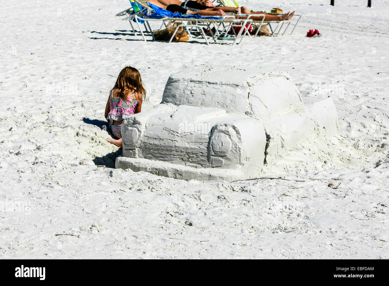 Siesta key beach sand castle hi-res stock photography and images - Alamy
