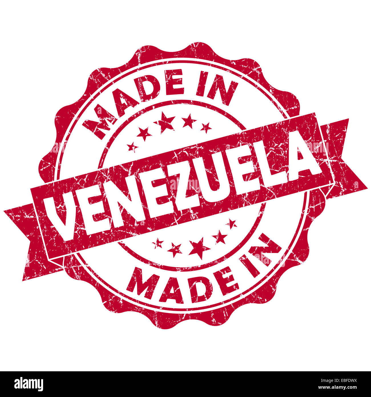made in Venezuela red grunge seal Stock Photo - Alamy